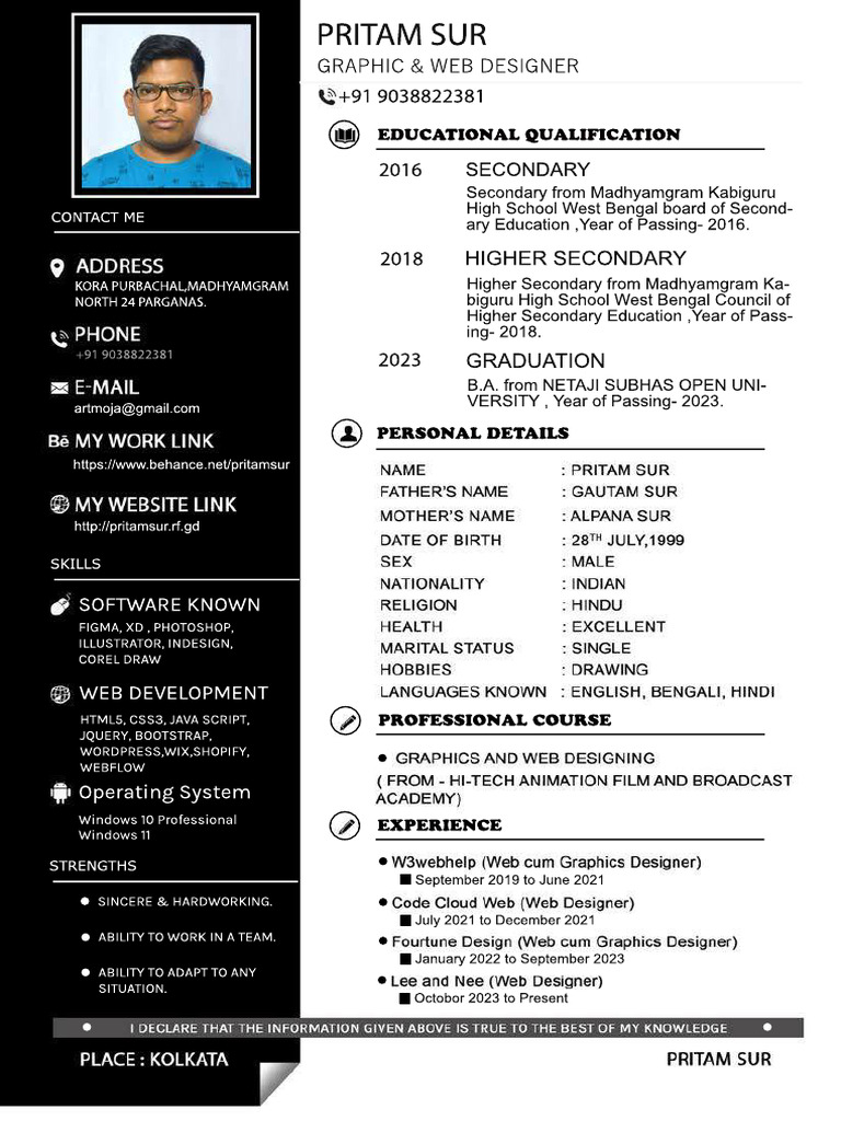 Graphic & Web Designer Portfolio | PDF