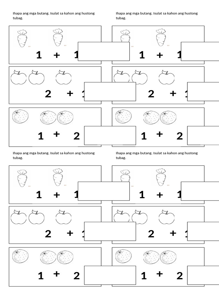 Addition Up To 3 | PDF
