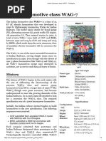WAP-7 Locomotive Overview and Specs | PDF | Rail Transport | Locomotives