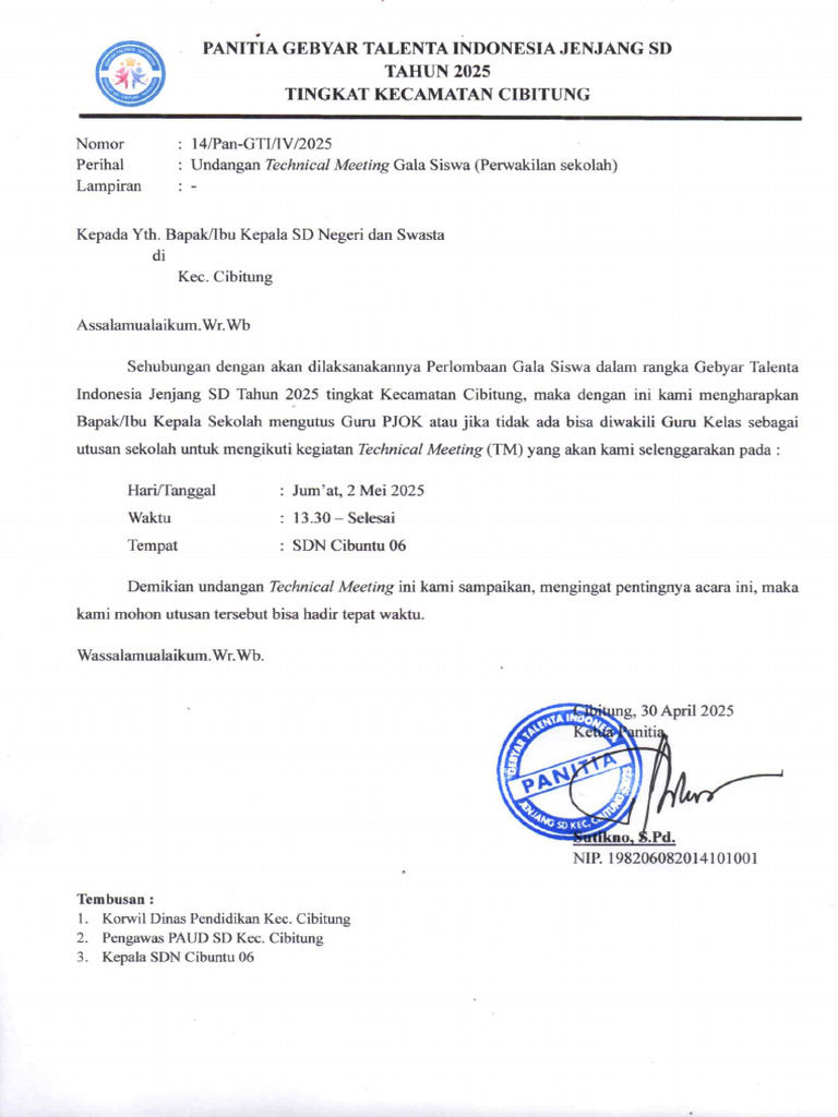 Undangan TM Futsal Gala Siswa | PDF