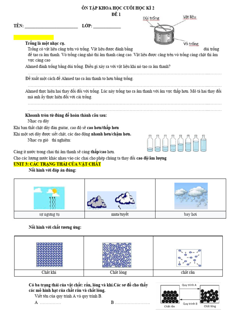 Phiếu KH ôn tổng hợp | PDF