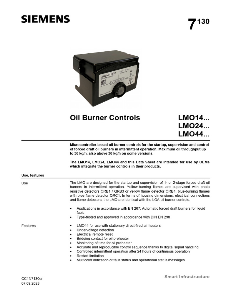 Oil Burner Controls | PDF | Electromagnetic Compatibility | Alternating ...