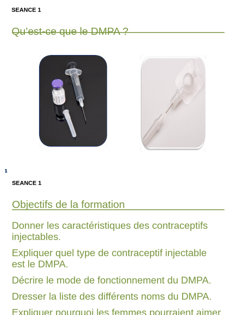 Comprendre le DMPA en contraception | PDF | Contraception | Santé des ...