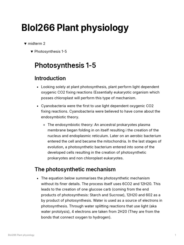 BIol266 Plant Physiology | PDF | Photosynthesis | Auxin