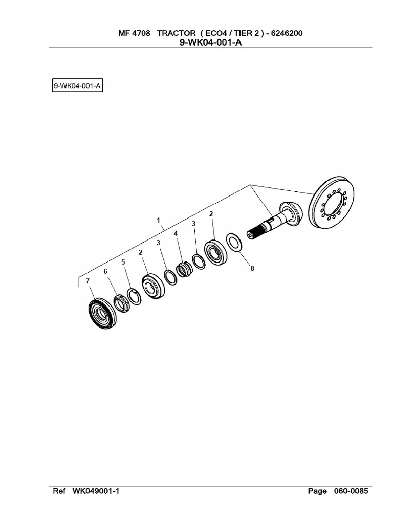 MF 4708 Tractor Parts List | PDF