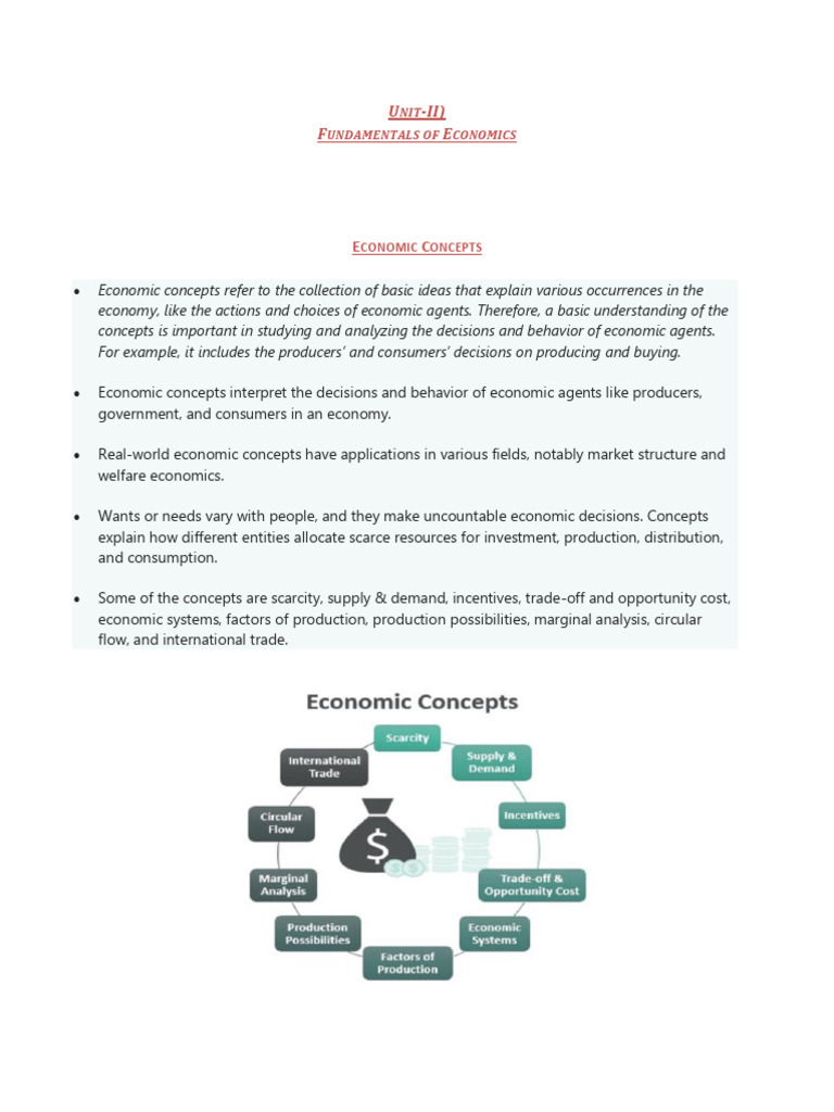 Topic - Economics Concepts | PDF | Economics | Demand
