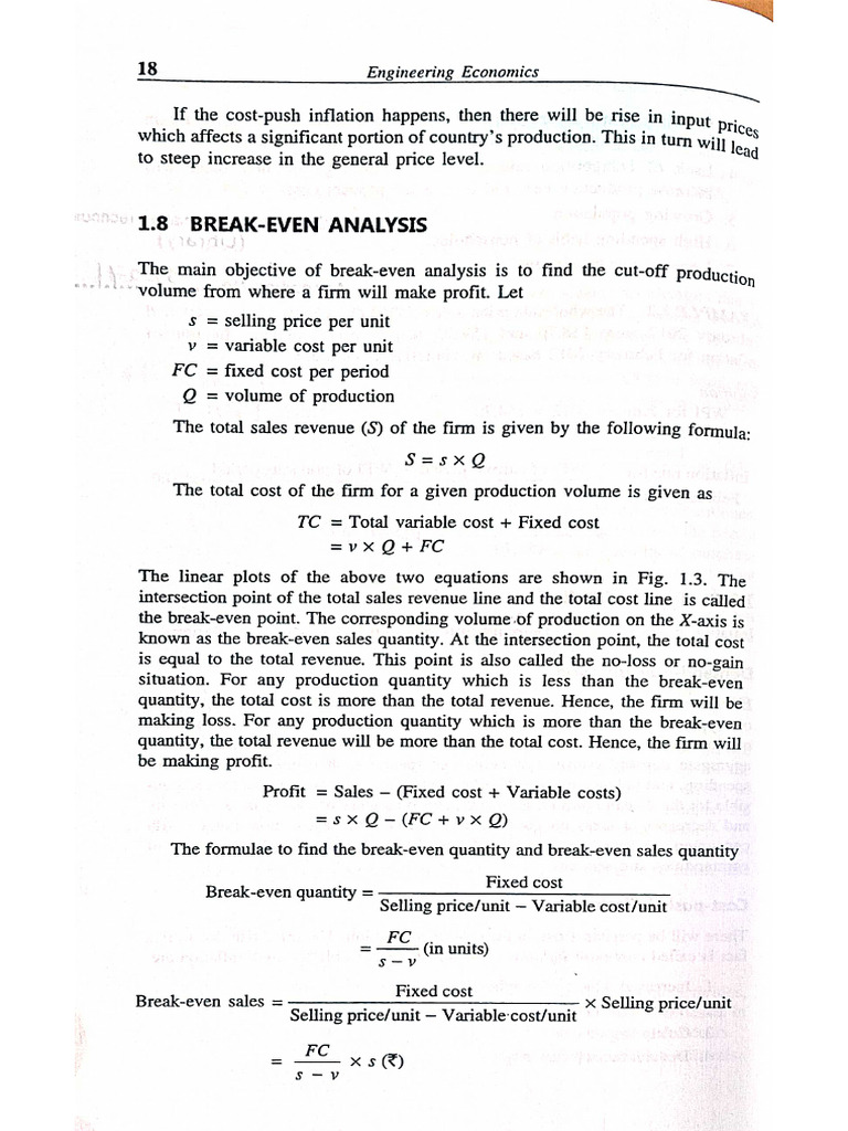 M2-Calculation of (Math)Break Even Analysis | PDF