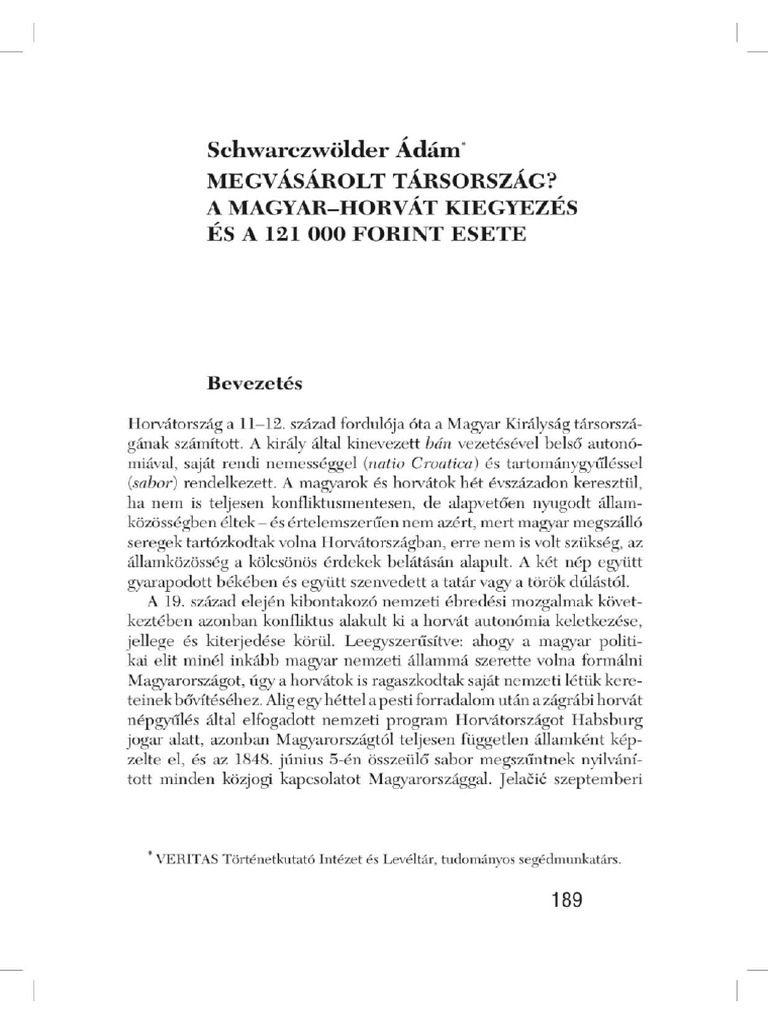 Schwarzwölder - Ádám - Megvásárolt - Társország - A - Magyar-Horvát ...