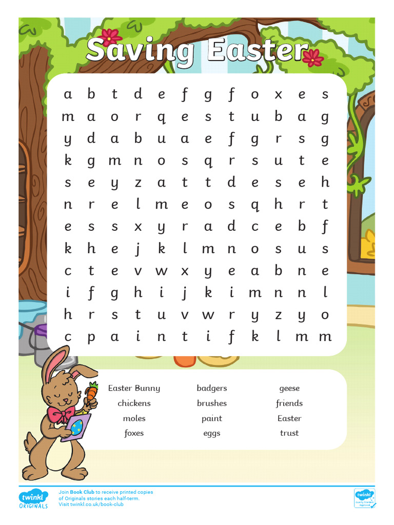 T C 254527 Saving Easter Story Word Search - Ver - 1 | PDF | Easter | Eastertide