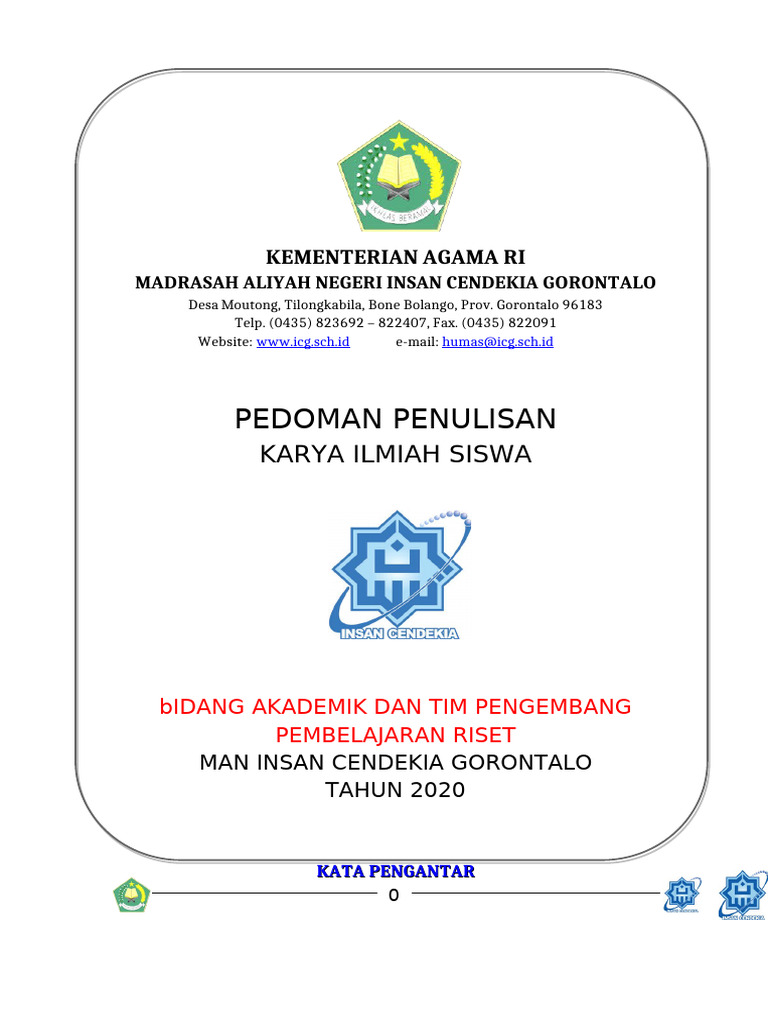 Pedoman KISs MAN-ICG 2020 | PDF