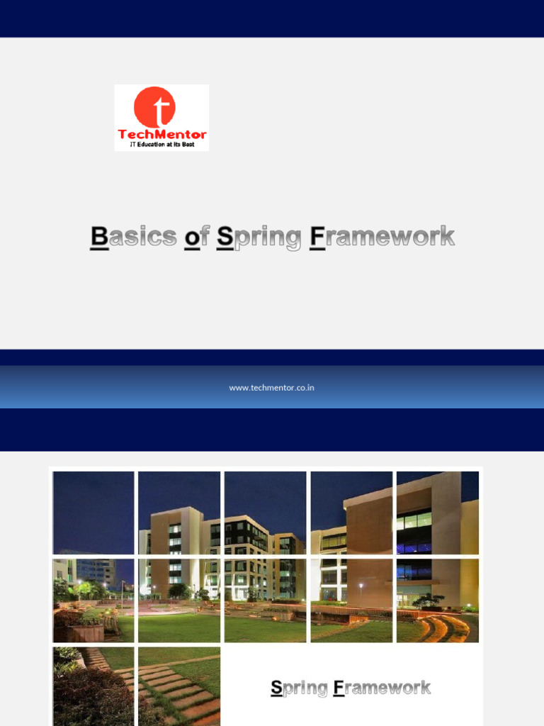 Basics of Spring Framework | PDF | Spring Framework | Class (Computer Programming)