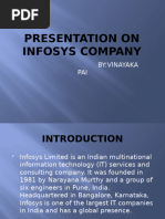 Organizational Structure of Infosys | PDF | Revenue | Corporations