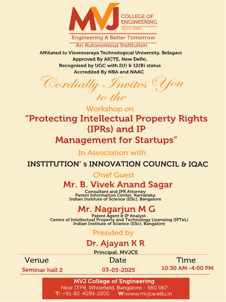 IIC IPR Workshop 03-05-2025 | PDF