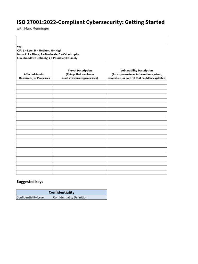 Example Risk Register | PDF | Risk | Information Security