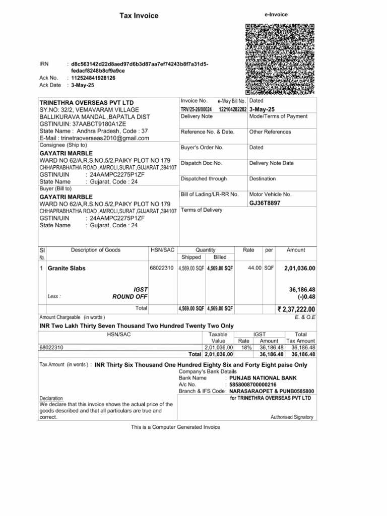 Surat E-Invoice and E-way Bill | PDF