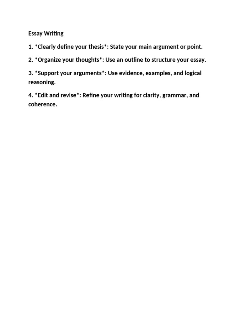 Essay Writing Tips - WPS Office | PDF