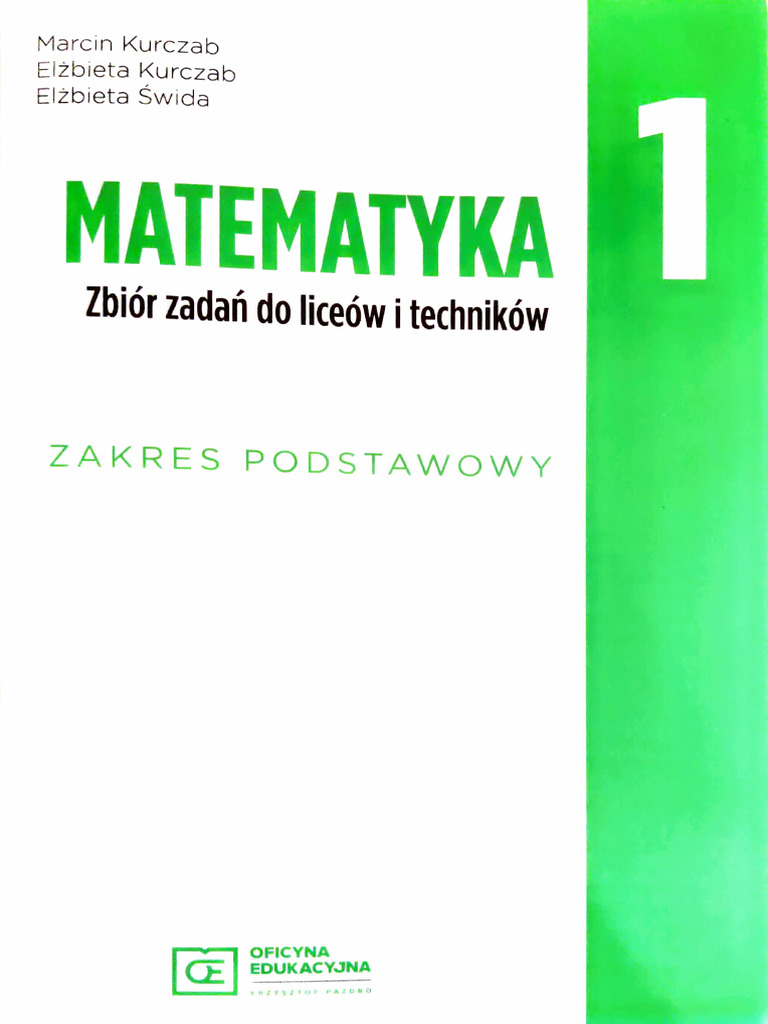 Matma 1 Podstawa Zbior Pazdro | PDF