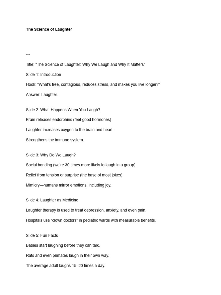 The Science of Laughter | PDF
