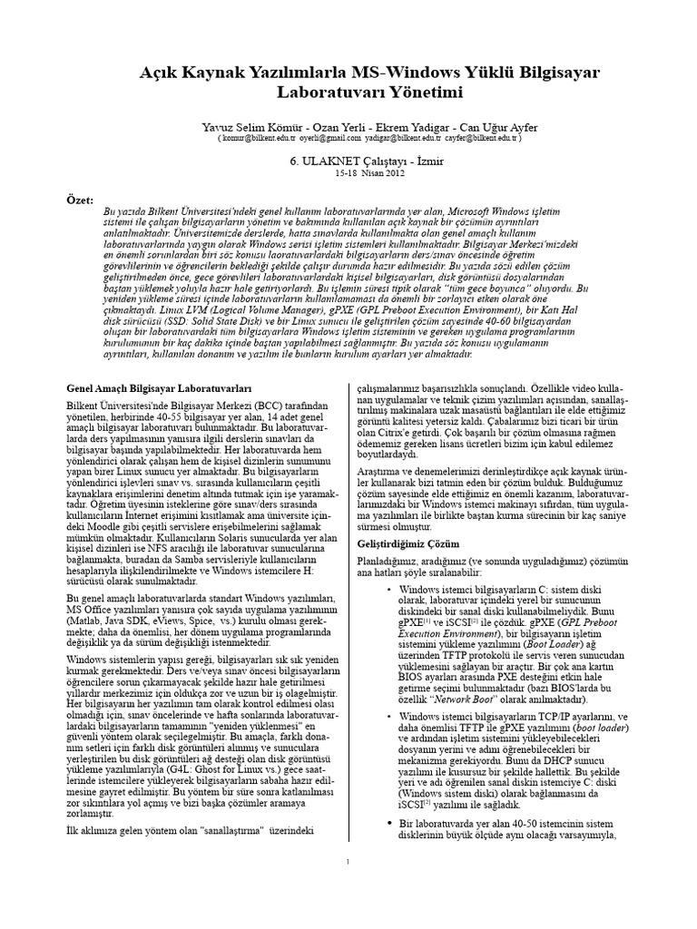 Can Ugur Ayfer-Genel Kullanim Makale | PDF