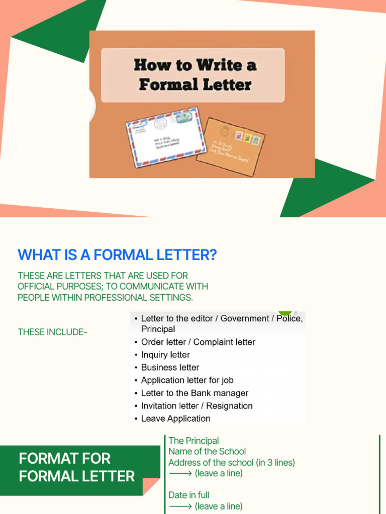 Grade 7 Formal Letter Writing Guide | PDF