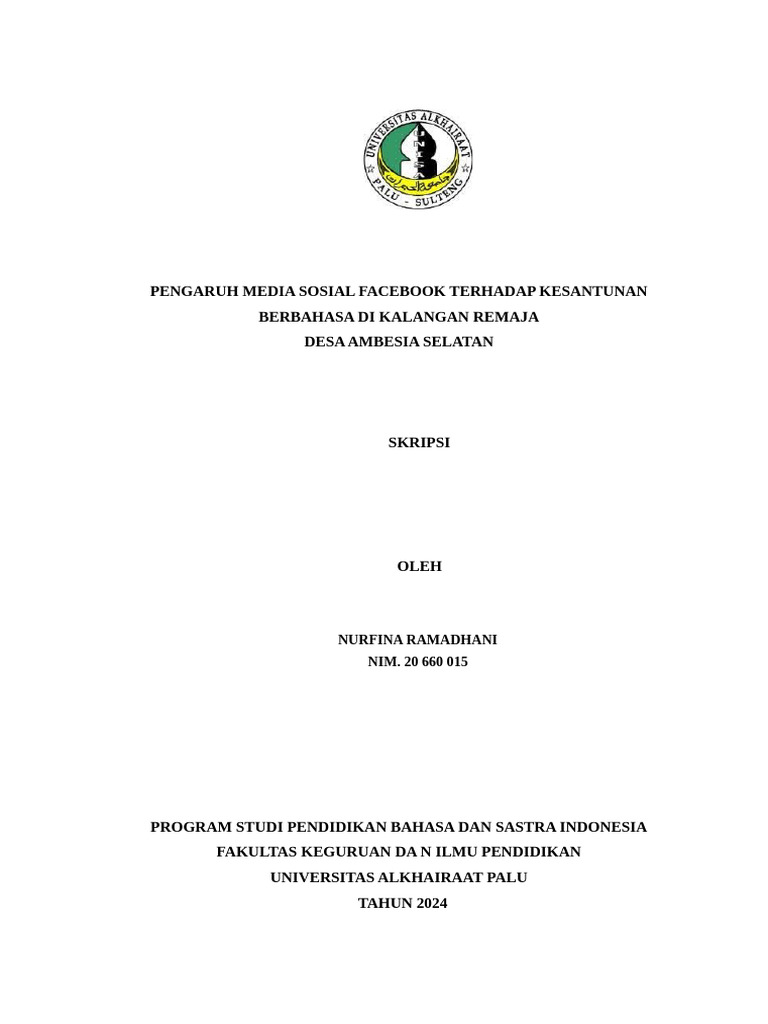 Perbaikan Proposal Fina | PDF