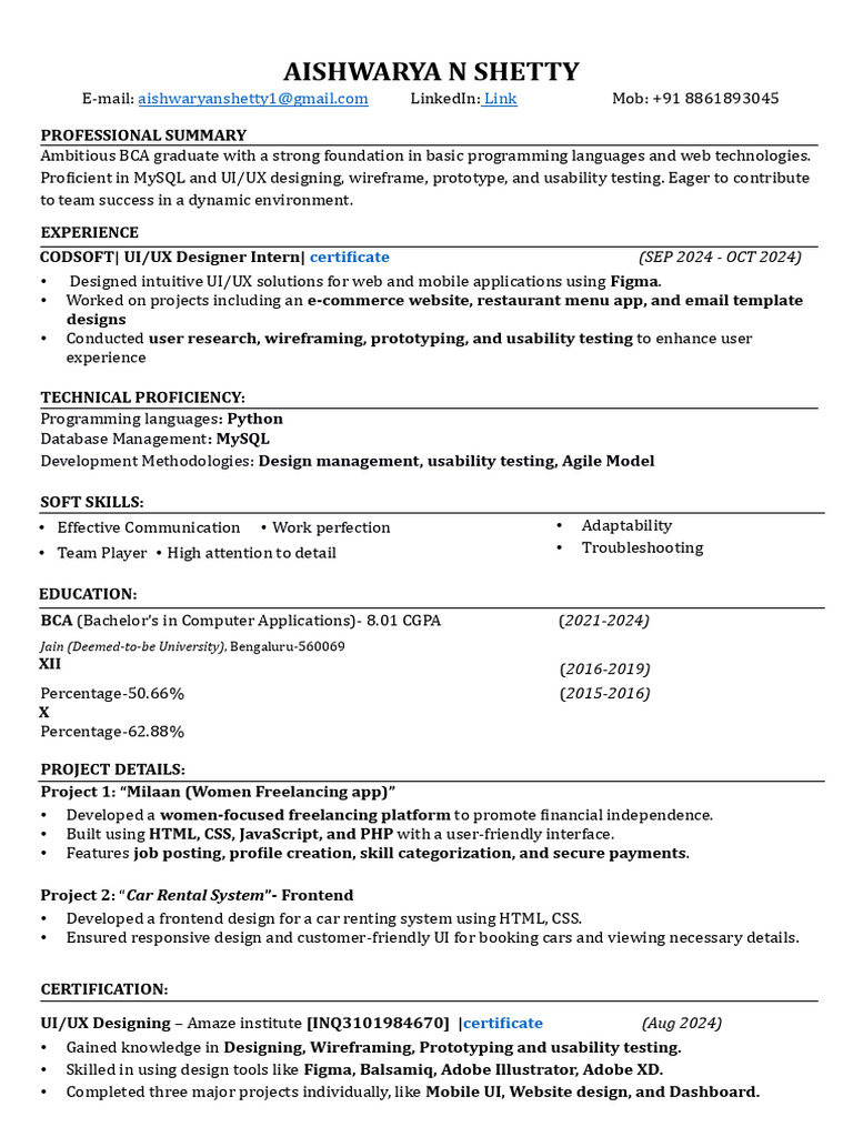 Aish RESUME1 | PDF