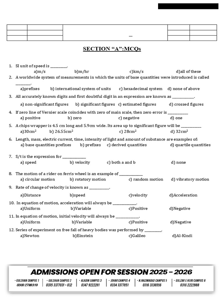 Ix - Physics (Sir Basit) (Aft-2) | PDF | Acceleration | Force