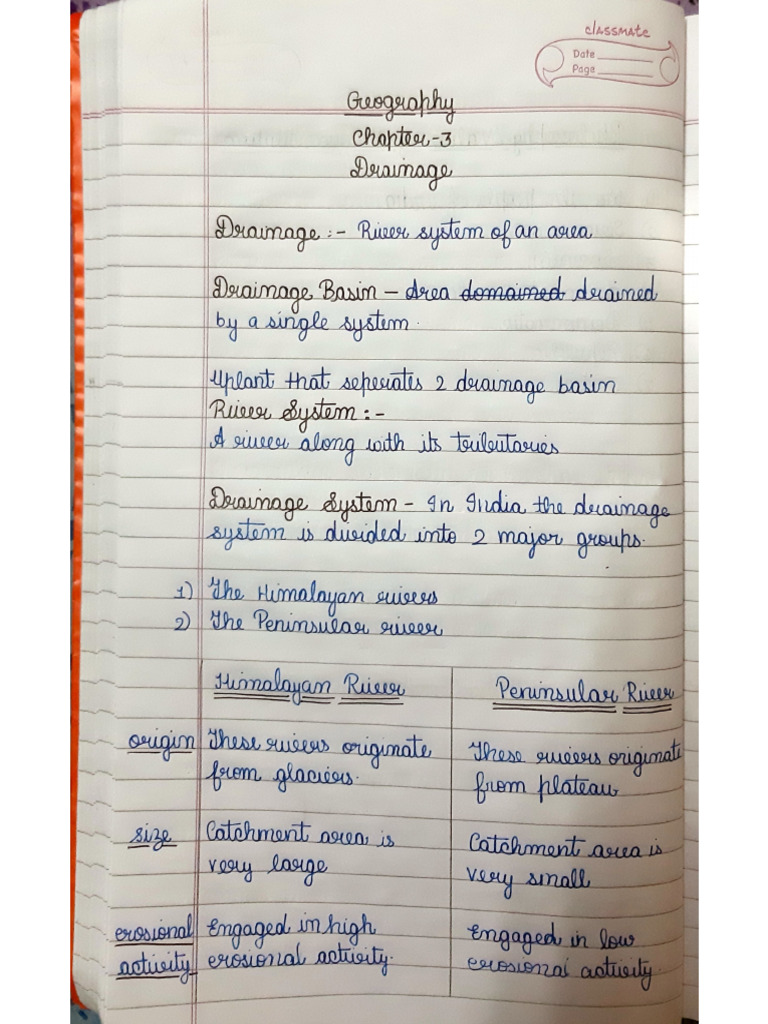 Drainage Notes | PDF