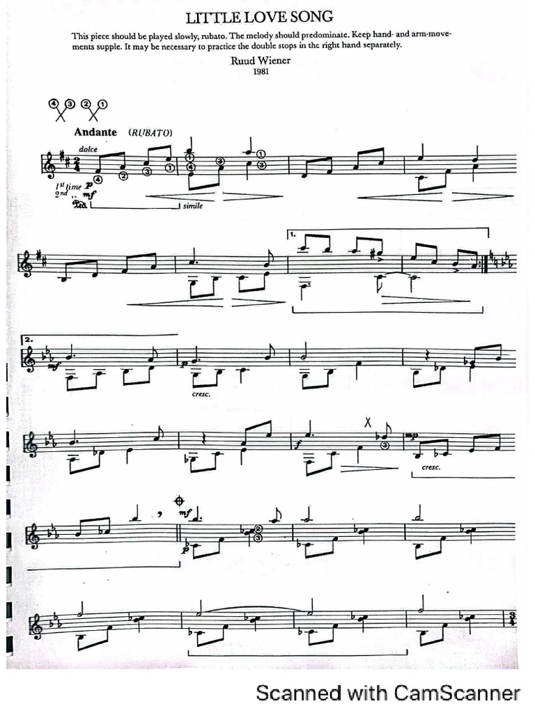 Little Love Song | PDF
