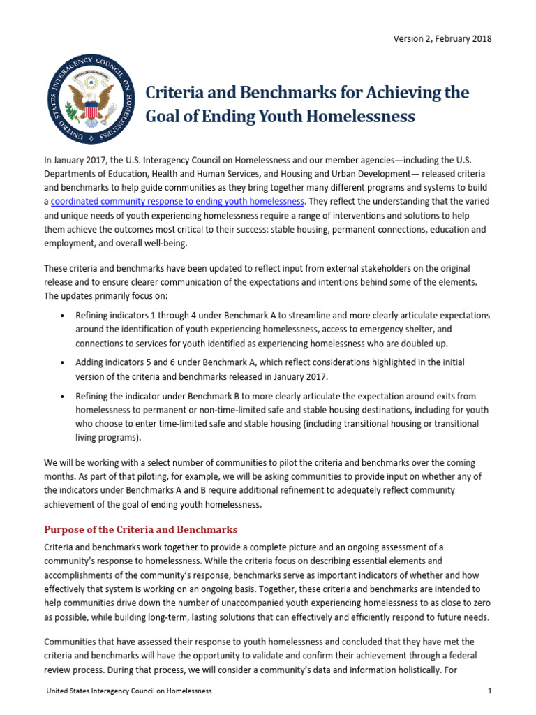 Youth-Criteria-and-Benchmarks-revised-Feb-2018 (USICH) | PDF ...