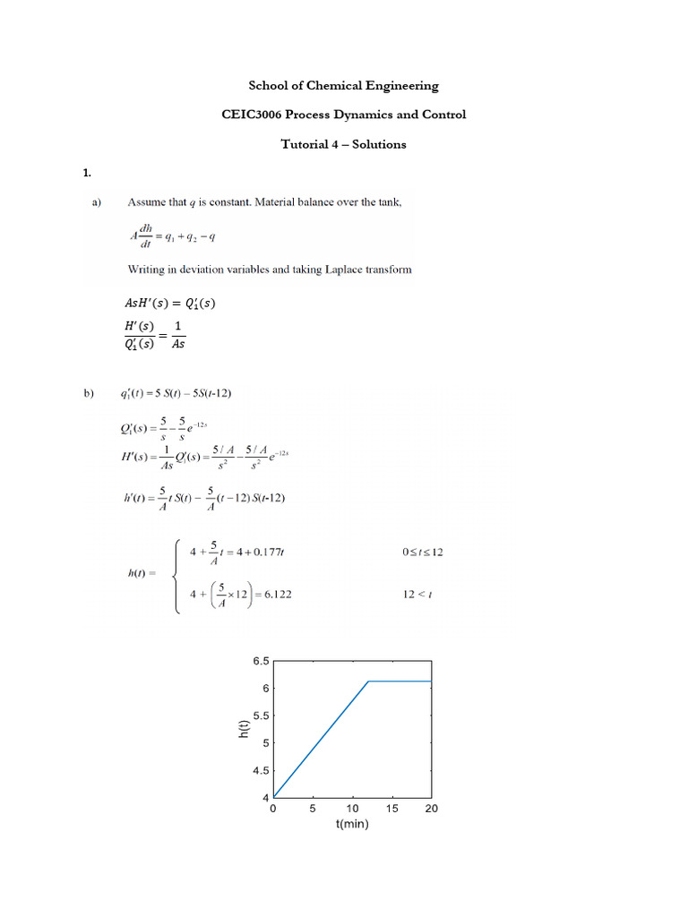 Tutorial 4 Solutions | PDF