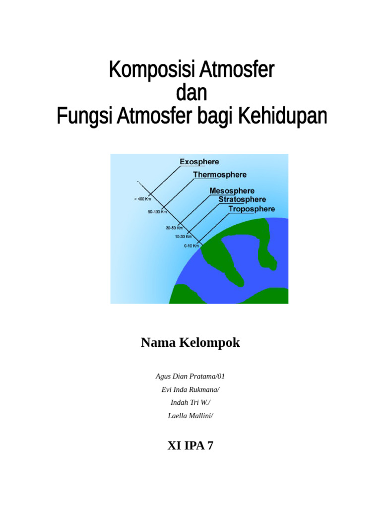 29149115-Komposisi-Atmosfer-Dan-Fungsi-Atmosfer-Bagi-Kehidupan | PDF
