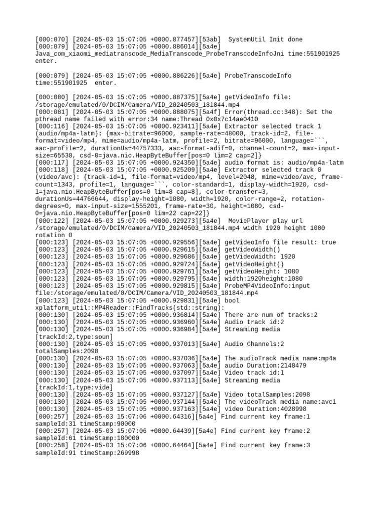 Trace | PDF | Codec | Data Compression