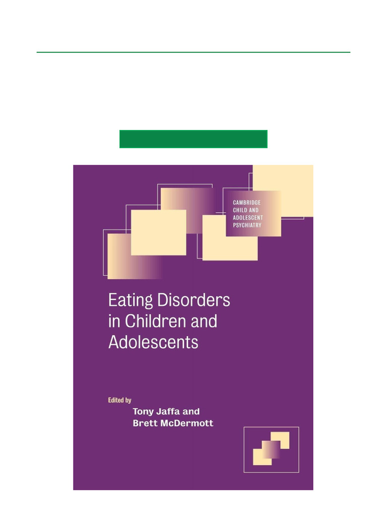 Eating Disorders in Children and Adolescents 1st Edition All Chapters ...