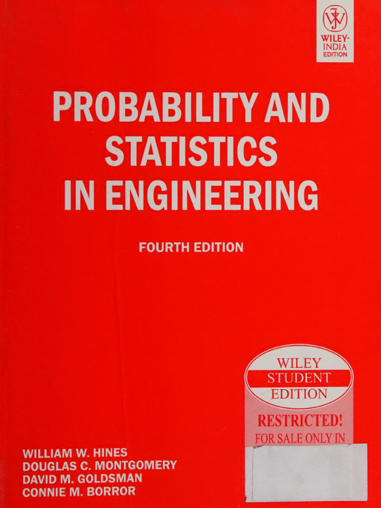 Probability and Statistics in Engineering, 4Th Ed -- William W_ Hines; Douglas C_ Montgomery ...