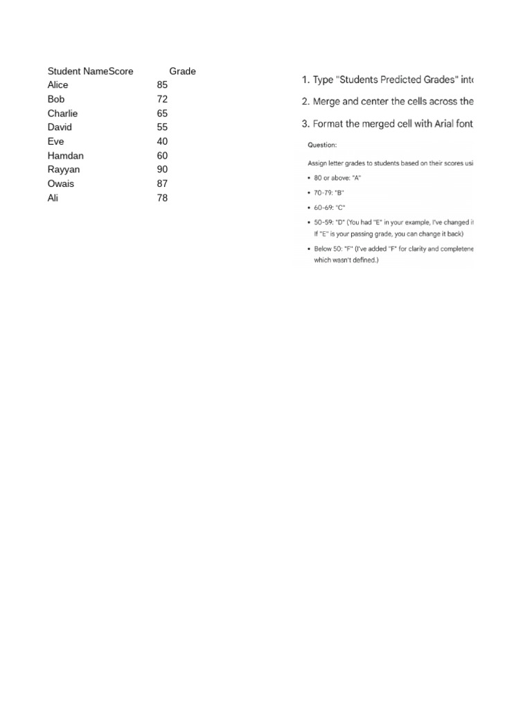 Excel Practice Test | PDF