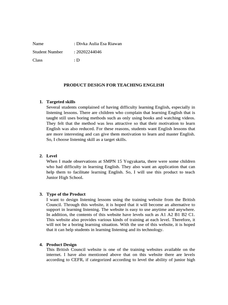 Divka Aulia Esa Riawan - IT Based Final Exam | PDF | Learning | Behavior Modification