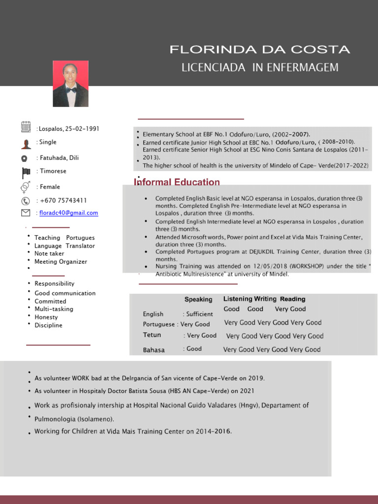CV 2023 English Lossss | PDF