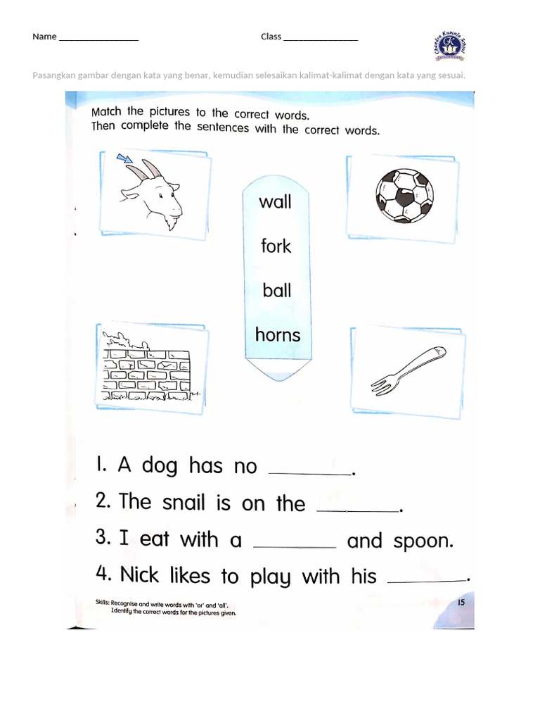 worksheets phonics level k2 | PDF