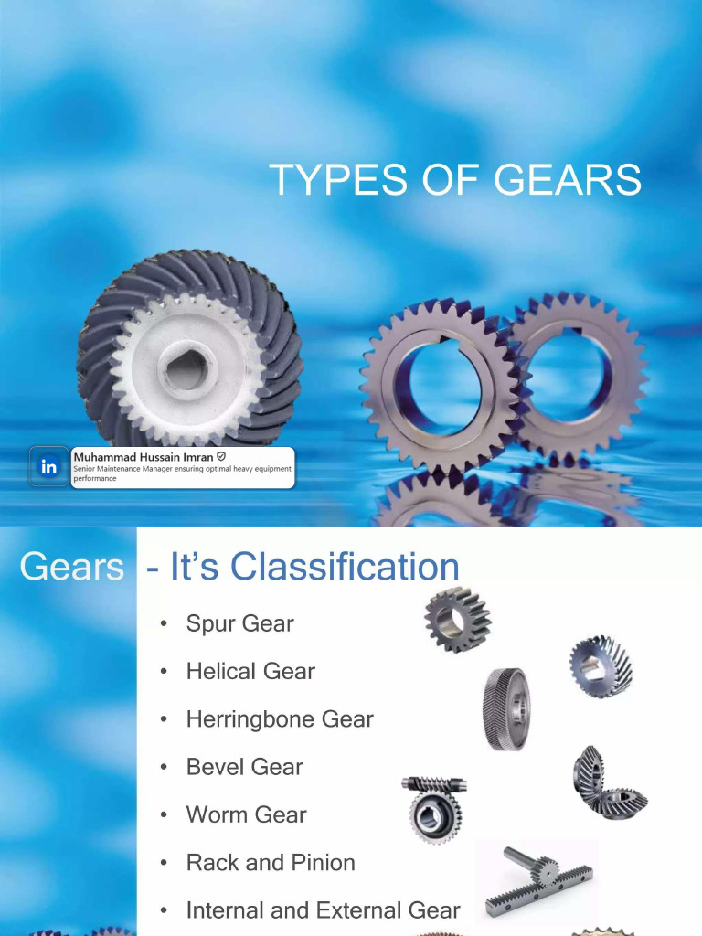 Types of Gears | PDF