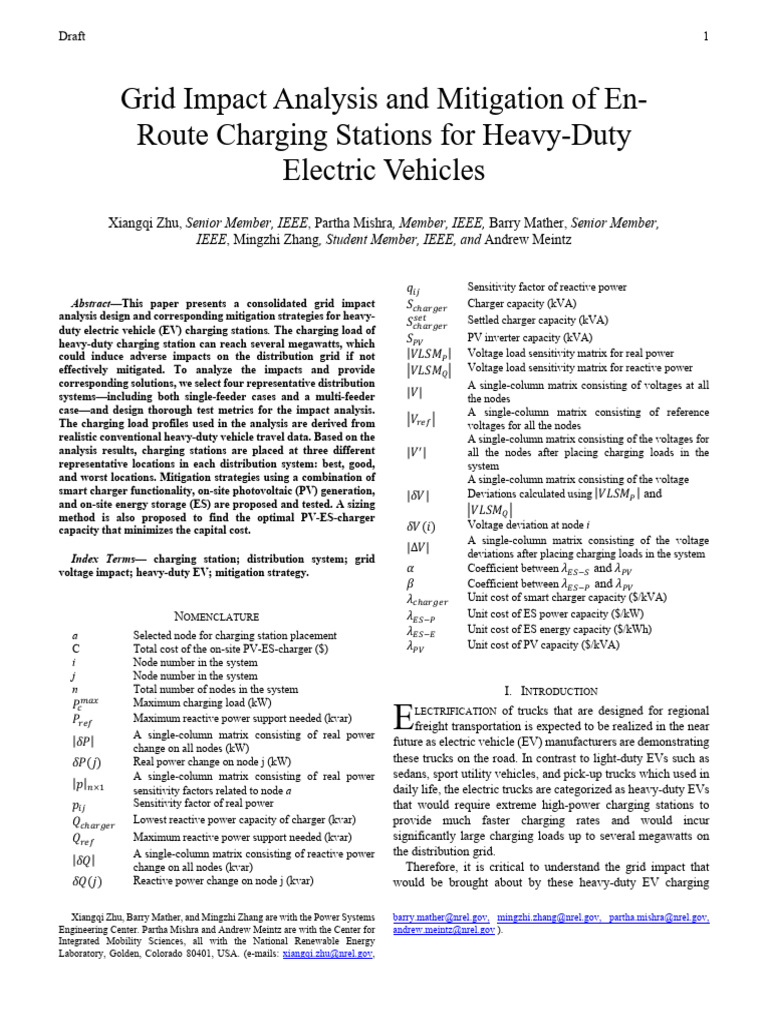 Grid Impact Analysis and Mitigation | PDF | Electrical Grid | Battery Charger
