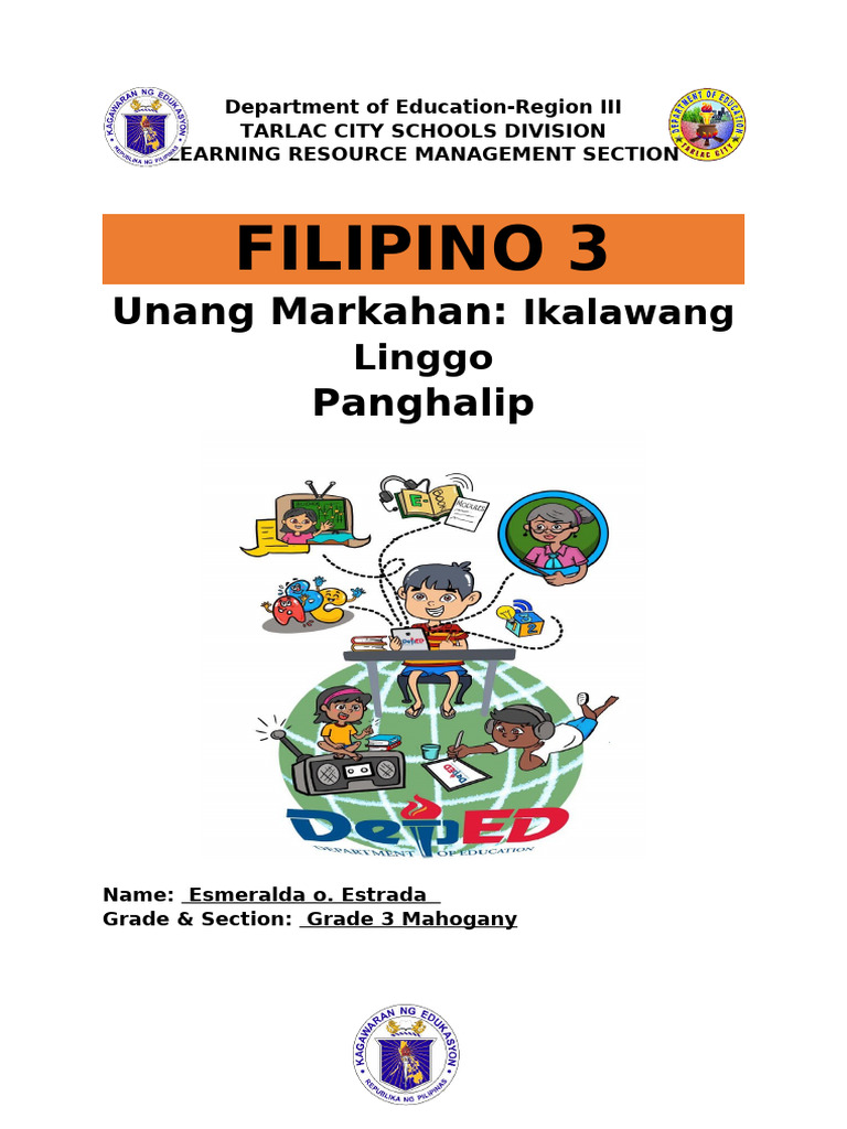 Learners Activity Sheets Template G3 Tagalog | PDF