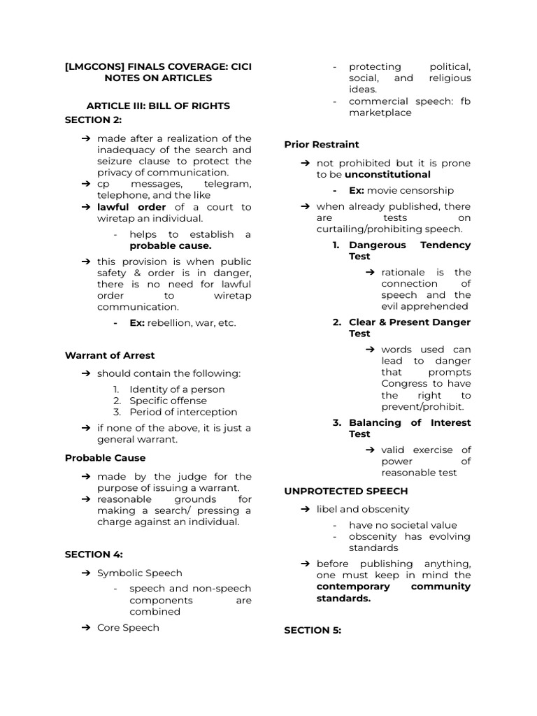 Lmgcons f2f Discussion Notes 1 (1) | PDF | Impeachment | Government
