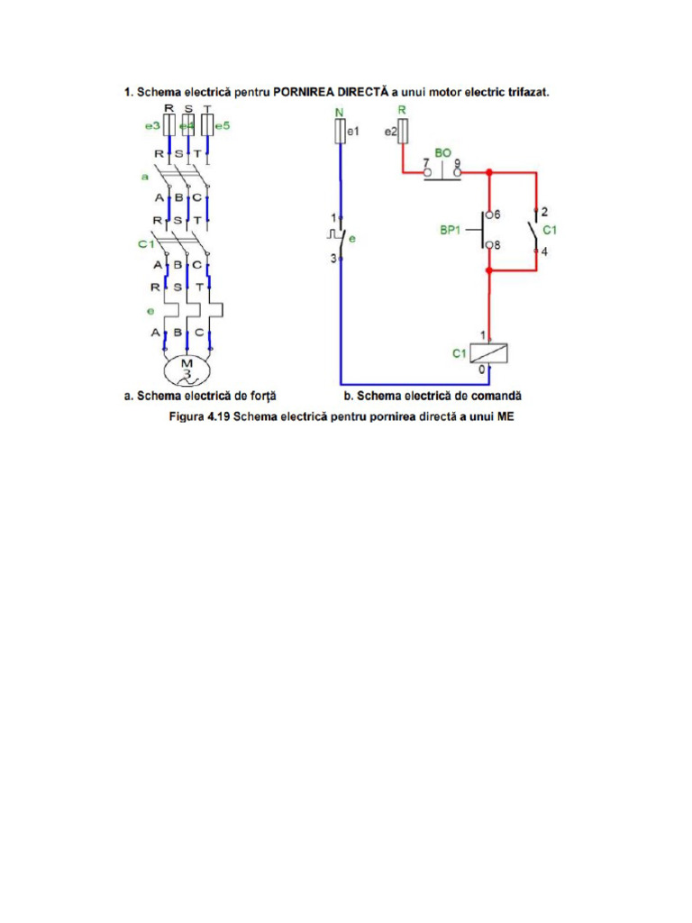 Schema Pornire Motor Electric 2 | PDF