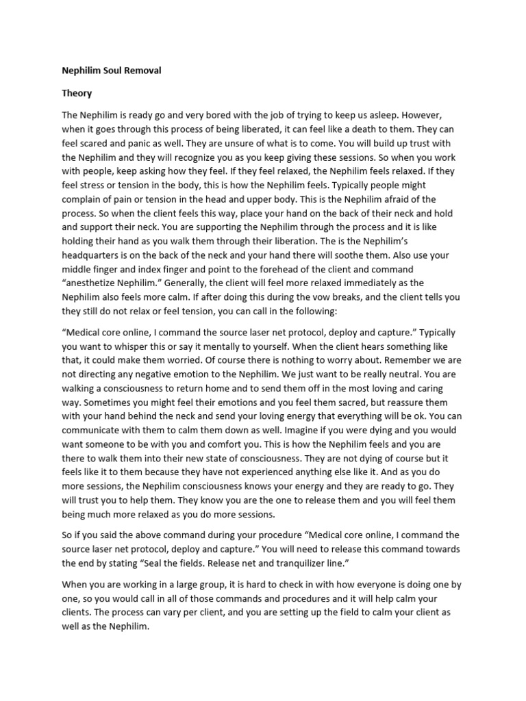 Module 2-Nephilim Soul Removal | PDF | Chakra | Soul