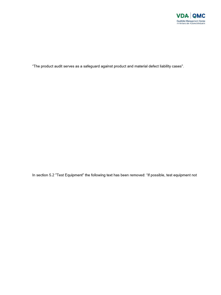 VDA 6.5 Product Audit Overview | PDF | Audit | Business