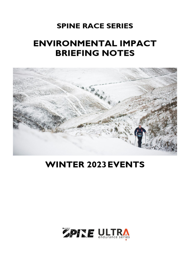 2023 Spine Winter Events Environmental Impact Briefing Notes | PDF ...