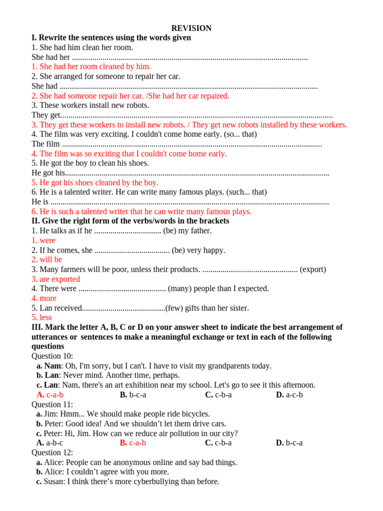 BT ôn tập Tiếng Anh GK2 | PDF | Electric Vehicle | Robot