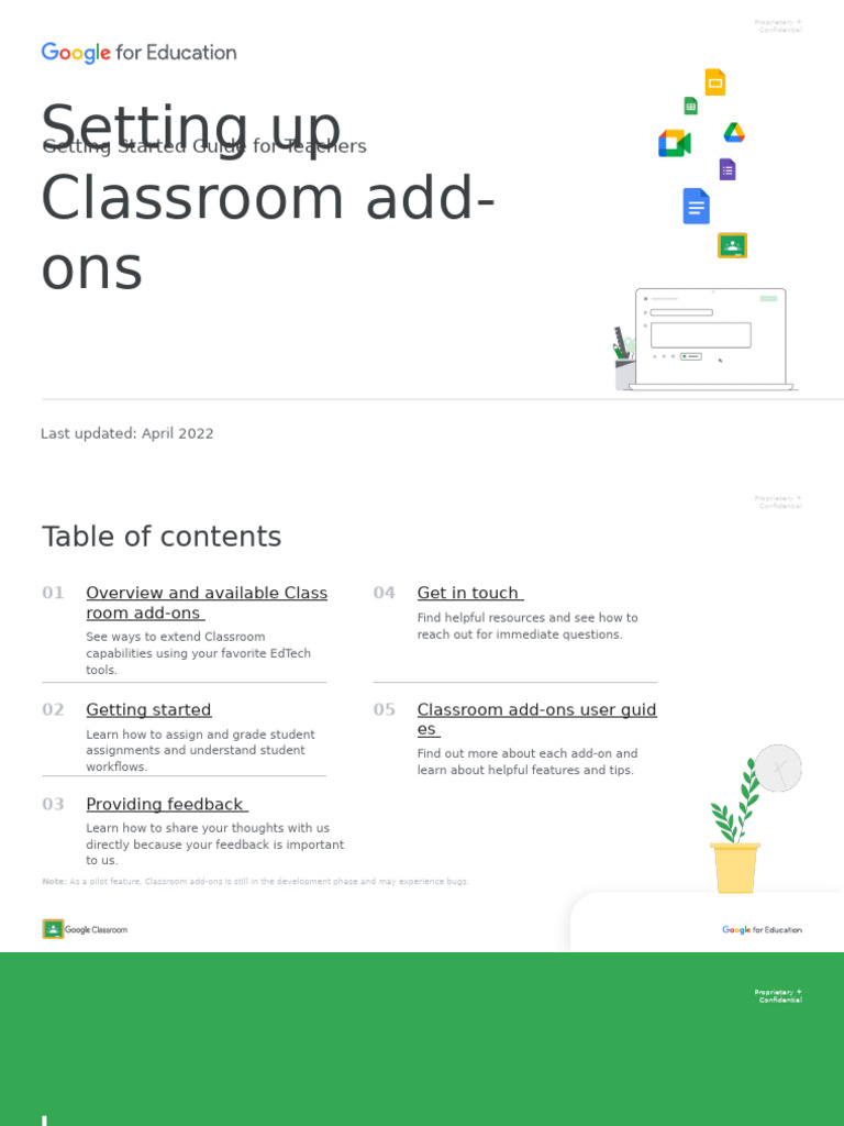 (Getting Started Guide For Teachers) Classroom Add-Ons | PDF ...