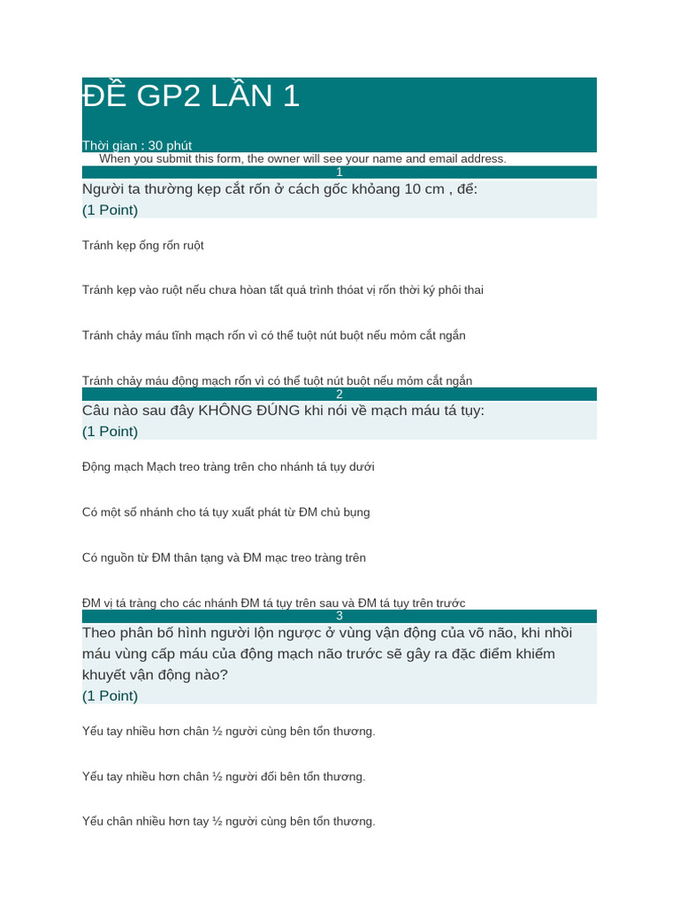 Đề GP2 L1 Y20 | PDF